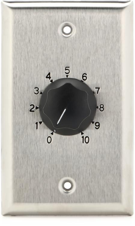 AtlasIED AT100 100-watt Single Gang 70.7-volt Attenuator - Stainless ...