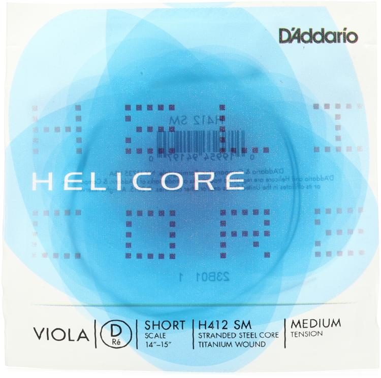 D'Addario H412 SM Helicore Viola D String - Short Scale | Sweetwater