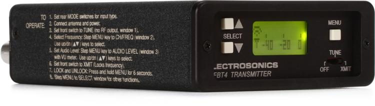 Lectrosonics IFBT4 Frequency-Agile Compact IFB Wireless Transmitter ...