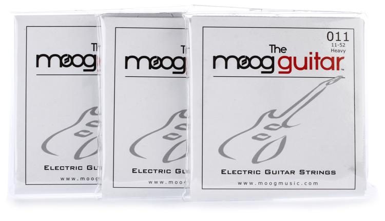 Moog Gauge Guitar Strings 3-pack - Heavy .011-.052 | Sweetwater