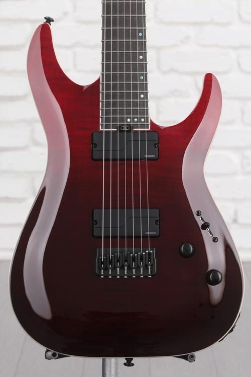 Schecter C-7 SLS Elite 7-string Electric Guitar - Blood Burst | Sweetwater