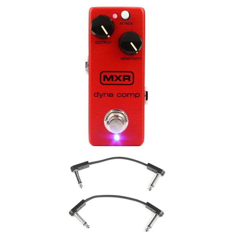 MXR M291 Dyna Comp Mini Compressor Pedal with 3 Patch Cables | Sweetwater