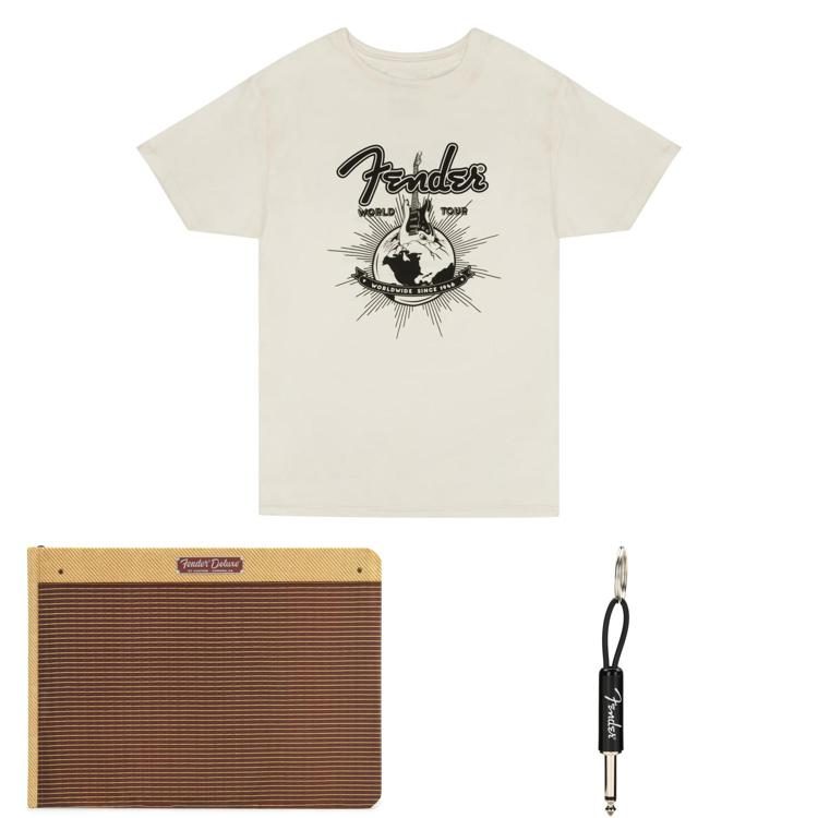Fender World Tour T-shirt Gift Bundle - X-Large | Sweetwater