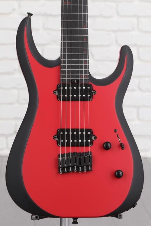 Jackson Pro Plus Series DK Modern MDK7 HT - Red with Black Bevels ...