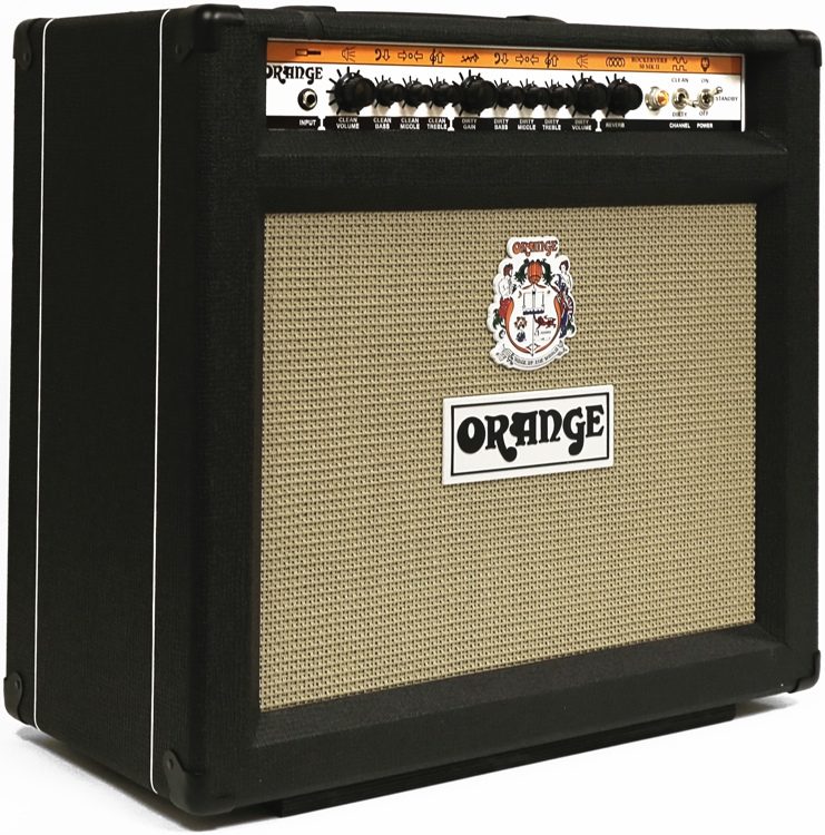 Orange Rockerverb 50 MKII 1x12" 50-Watt 2-Channel Tube Combo Black ...