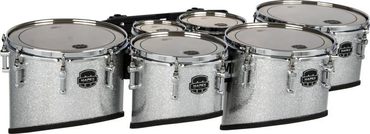 Mapex Quantum Mark II Classic Cut Marching Tenor Drum Sextet - 6/8/10 ...