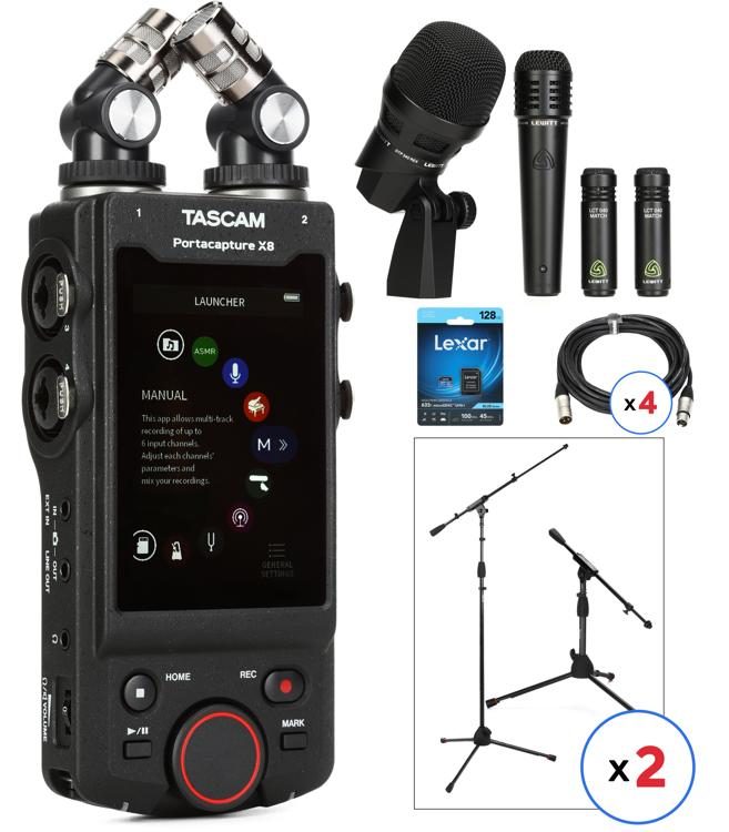 TASCAM Casey Cooper Mobile Drum Recording Bundle | Sweetwater