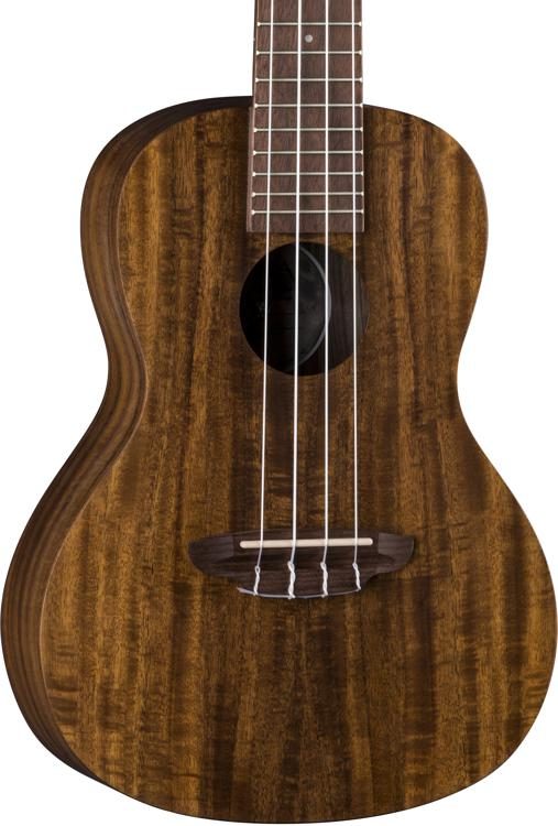 Luna Flamed Concert Ukulele - Satin Acacia | Sweetwater