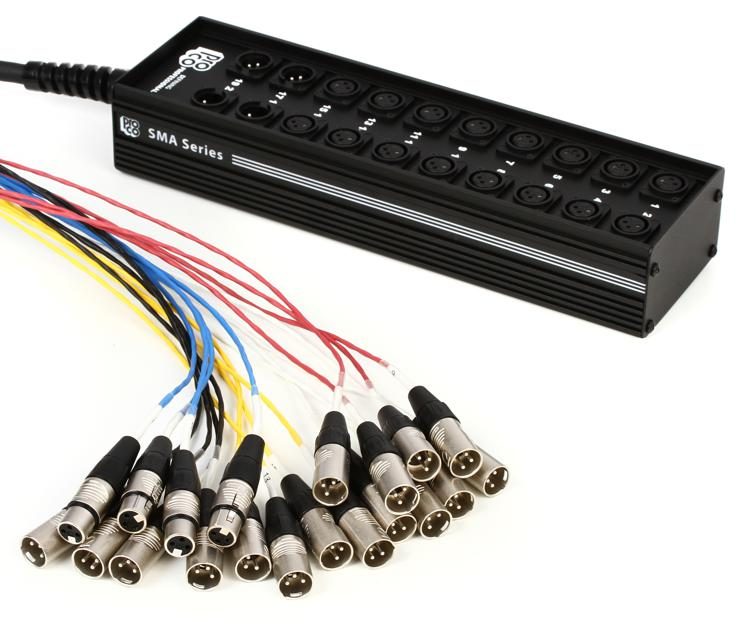 Pro Co SMA1604FBX-25 SMA Series 16x4 Stage Snake with XLR Returns - 25 ...