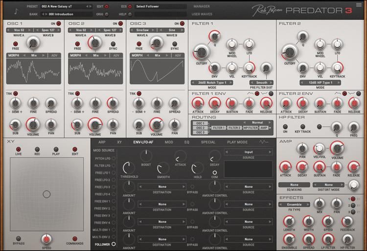 Rob Papen Predator-3 Virtual Synthesizer Plug-in Upgrade from Predator ...
