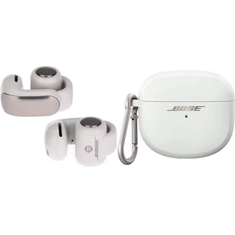 Bose Ultra Open Earbuds with Charging Case Cover - White Smoke | Sweetwater