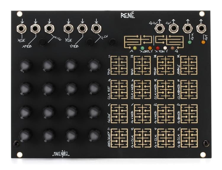 Make Noise Rene Cartesian Sequencer Eurorack Module | Sweetwater Make Noise Rene Cartesian Sequencer Eurorack Module | Sweetwater