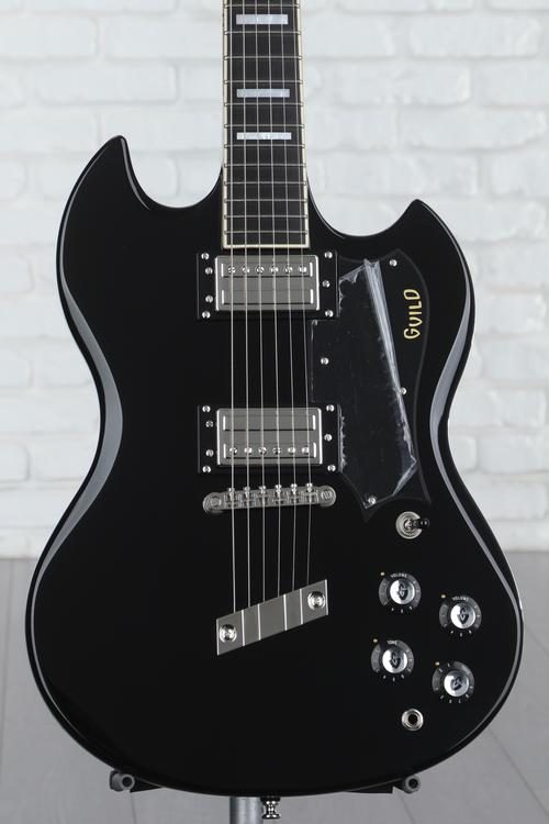 Guild Polara Limited Electric Guitar - Black | Sweetwater