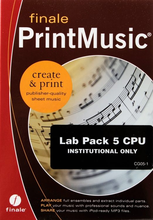 MakeMusic Finale PrintMusic 2011 Lab 5-pack | Sweetwater