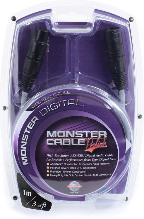 Monster Digital AES/EBU Cable - 1 Meter | Sweetwater