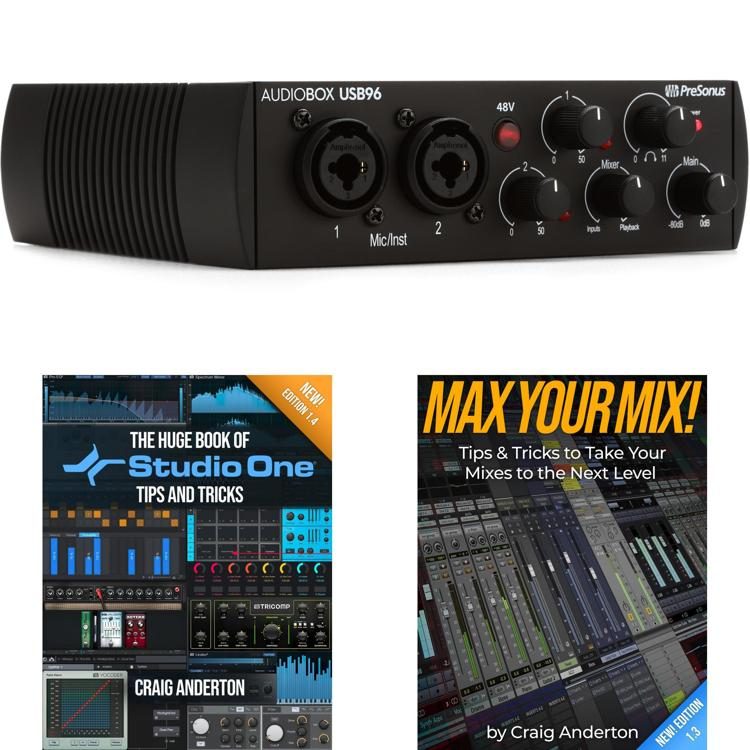 PreSonus AudioBox USB 96 USB Audio Interface E-Book Bundle - 25th ...