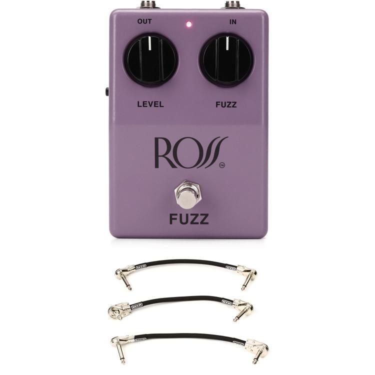 Ross Fuzz Guitar Effects Pedal and 3 Patch Cables | Sweetwater