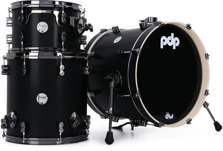 PDP Concept Maple Bop 3-piece Shell Pack - Carbon Fiber | Sweetwater