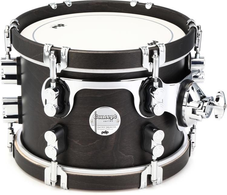 PDP Concept Classic Mounted Tom - 7 inch x 10 inch, Ebony Stain ...