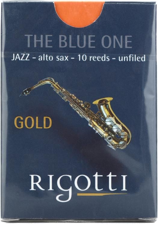 Rigotti RG.JSA Gold Jazz Alto Saxophone Reeds - 3 Light (10-pack ...