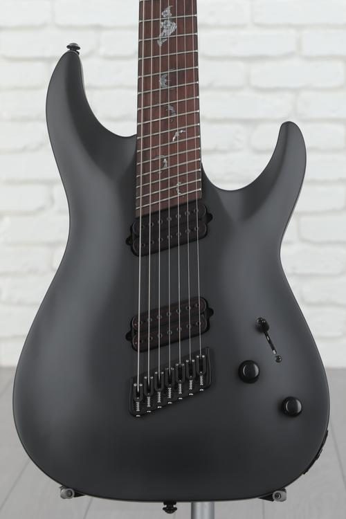 Schecter Damien-7 Multiscale 7-string Electric Guitar - Satin Black ...