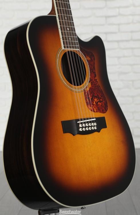Guild D-2612CE Deluxe 12-string Acoustic-electric Guitar - Antique ...