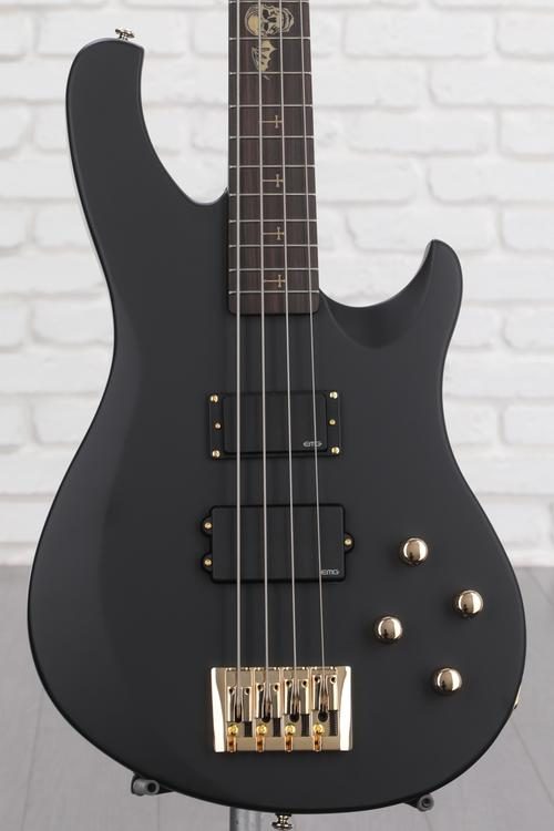 Schecter Johnny Christ Signature Bass Guitar - Satin Black | Sweetwater