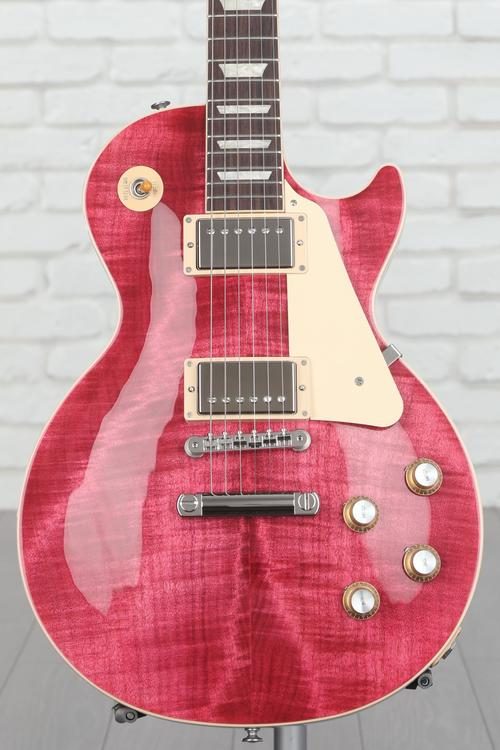Gibson Les Paul Standard '60s Figured Top Electric Guitar - Trans Fuchsia | Sweetwater