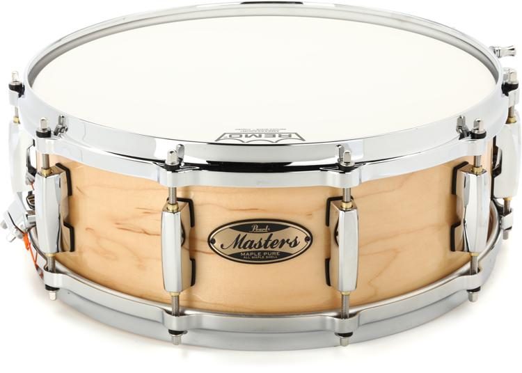 Pearl Masters Maple Pure Snare Drum - 5 inches x 14 inches, Natural ...