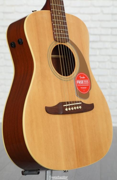 Fender Malibu Player Acoustic-electric Guitar - Natural | Sweetwater