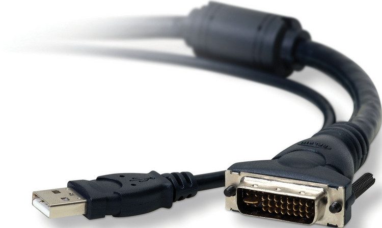 Belkin Omniview KVM Cable - USB/DVI with Audio | Sweetwater