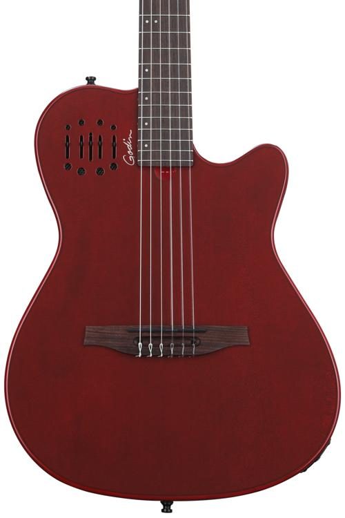 Godin Multiac Mundial Nylon Acoustic-electric Guitar - Aztek Red ...