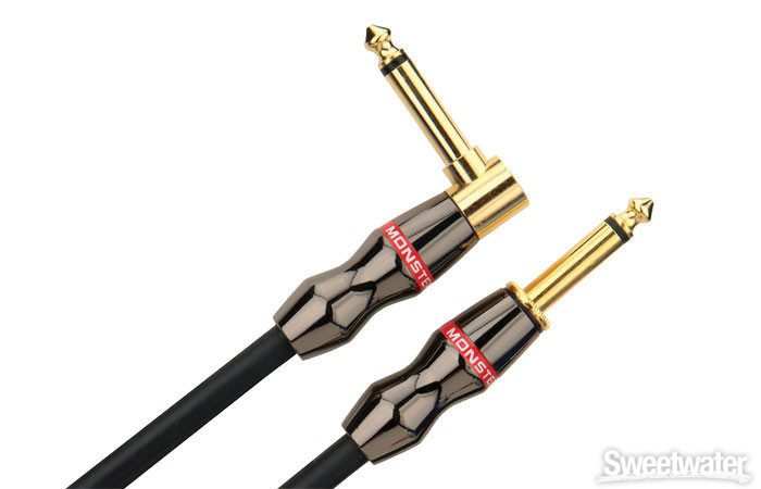 Monster Keyboard Cable - 12' Straight to Right-angled | Sweetwater