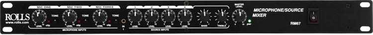 Rolls RM67 Mic/Source Mixer | Sweetwater