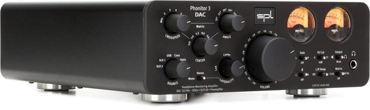 SPL Phonitor 3 DAC Headphone Amplifier and Monitor Controller - Black | Sweetwater