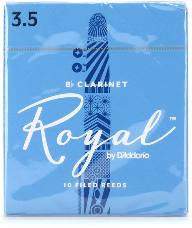 D'Addario RCB10 Royal Bb Clarinet Reed - 3.5 (10-pack) | Sweetwater