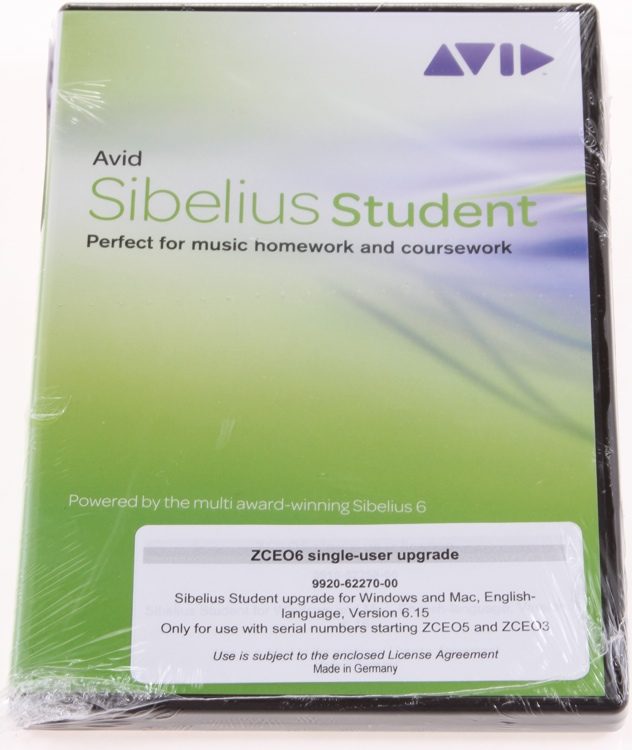 Avid Upgrade to Sibelius 6 Student | Sweetwater