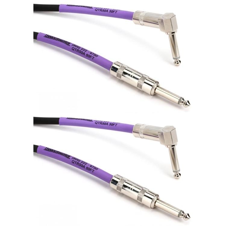 Pro Co EGL-50 Excellines Straight to Right Angle Instrument Cable (2 ...