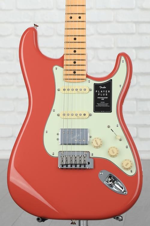 Fender Player Plus Stratocaster HSS Electric Guitar - Fiesta Red with ...