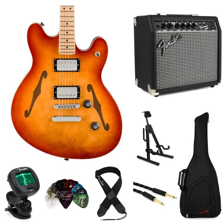 Squier Affinity Series Starcaster Deluxe Semi-hollowbody Electric ...