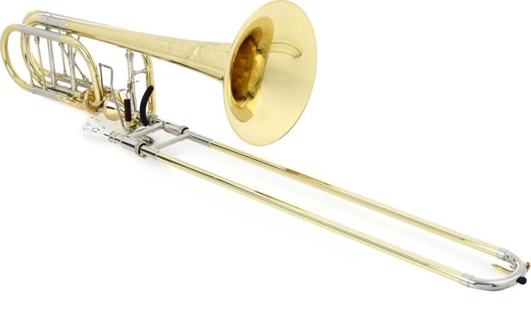 S.E. Shires TBQ36YA Q Series Bass Trombone - Clear Lacquer | Sweetwater