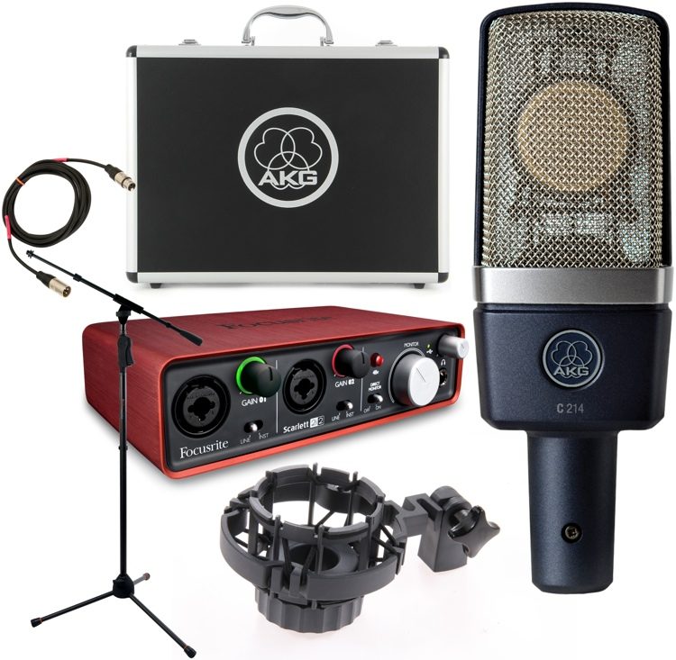 AKG C 214 and Focusrite 2i2 Package | Sweetwater