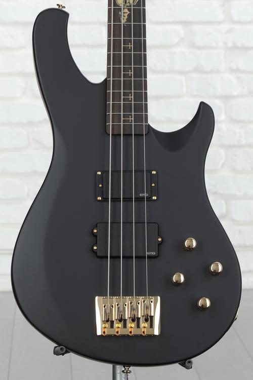 Schecter Johnny Christ Signature Bass Guitar - Satin Black | Sweetwater
