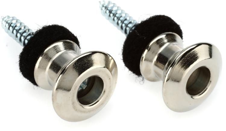 Dunlop Straplok Dual Design Strap Button Set - Nickel | Sweetwater