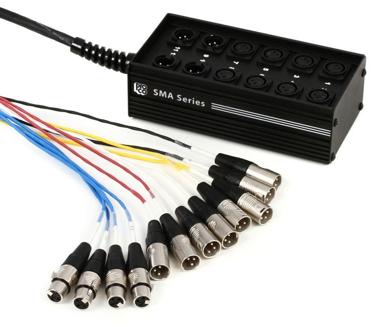 Pro Co SMA0804FBX-150 SMA Series 8x4 Stage Snake with XLR Returns - 150 ...