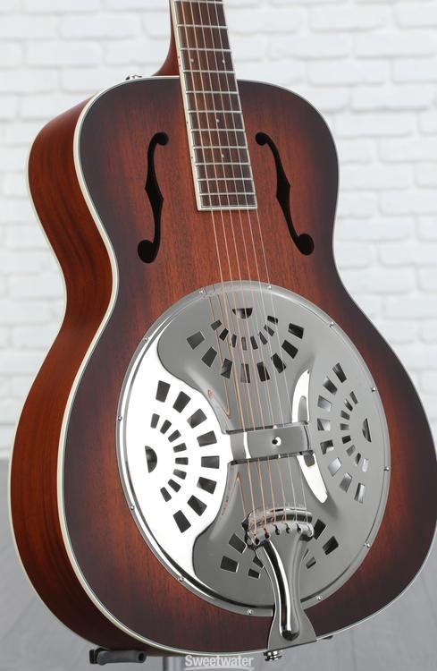 Fender PR-180E Resonator Guitar - Aged Cognac Burst | Sweetwater