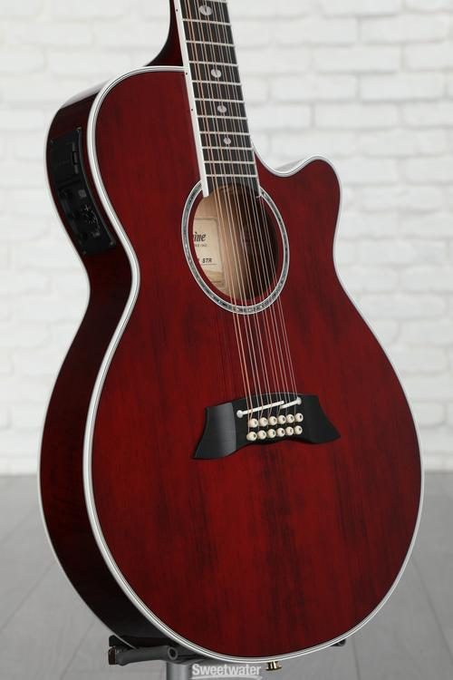 Takamine TSP-158C12 12-string Acoustic-electric Guitar - See-Thru Red ...