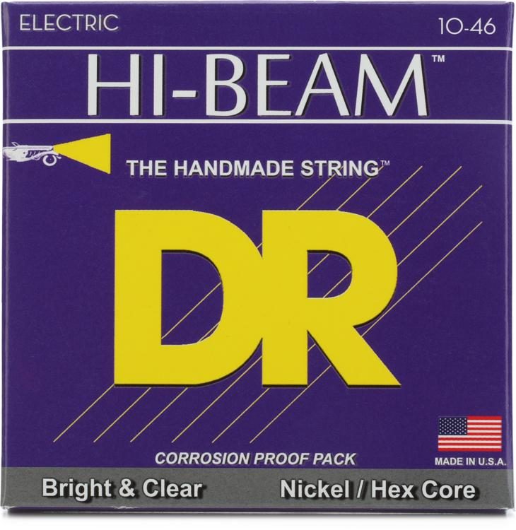 DR Strings MTR-10 Hi-Beam Nickel Plated Electric Strings Bundles ...
