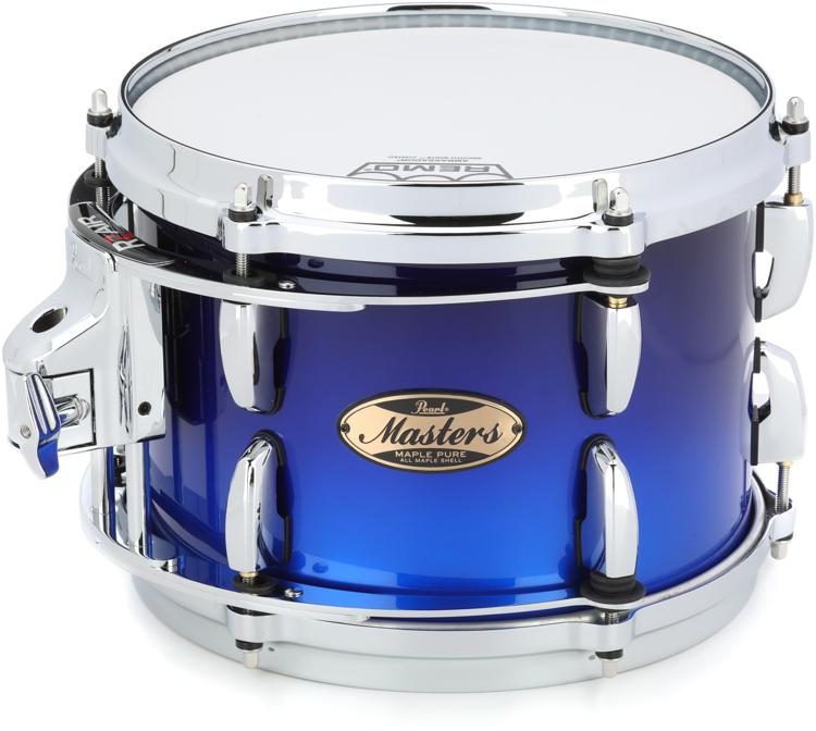 Pearl Masters Maple Pure Tom - 7 inches x 10 inches, Kobalt Blue Fade ...