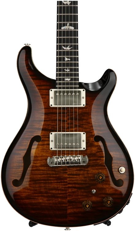 PRS Hollowbody II, 10-Top - Black Gold Wrap Burst | Sweetwater